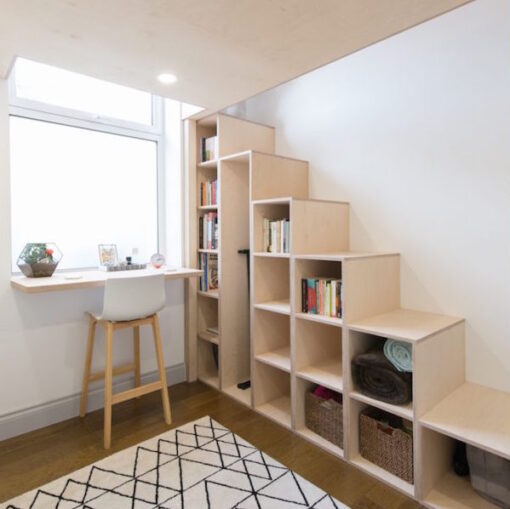 Mezzanine design and build, loft, steps, storage, New Cross, London ...